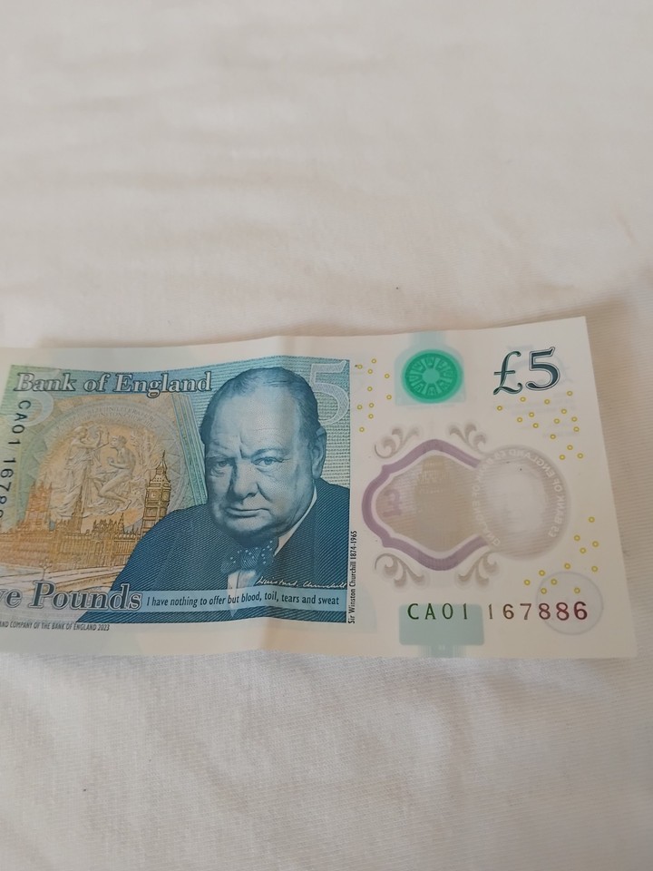 King Charles CA01 circulated 5 Pound Note Low Serial Number | eBay UK