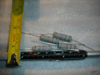 4x 1k5 1.5k 1500-ohm 6w screen grid resistor wirewound 6-watt valve ...