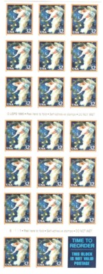 United States 32¢ Midnight Angel Postage Stamp #3012a MNH Full Booklet ...