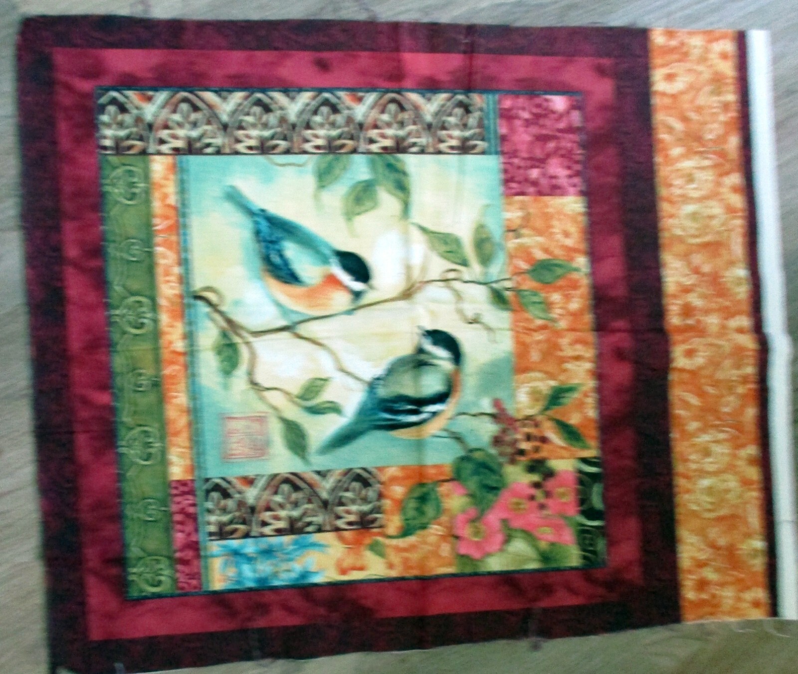 1 Adorable "Little Robin" Cotton Fabric Panel | eBay