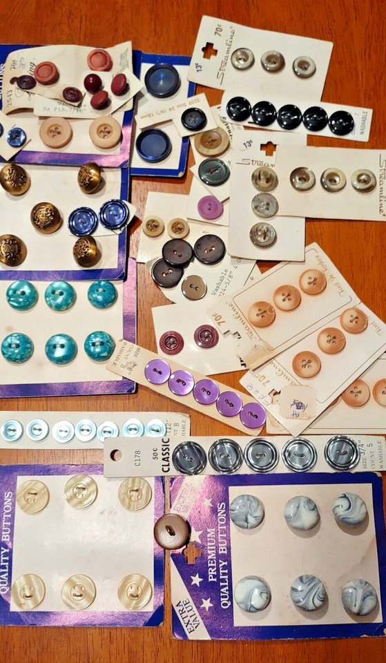 new vintage Buttons on Cards | eBay