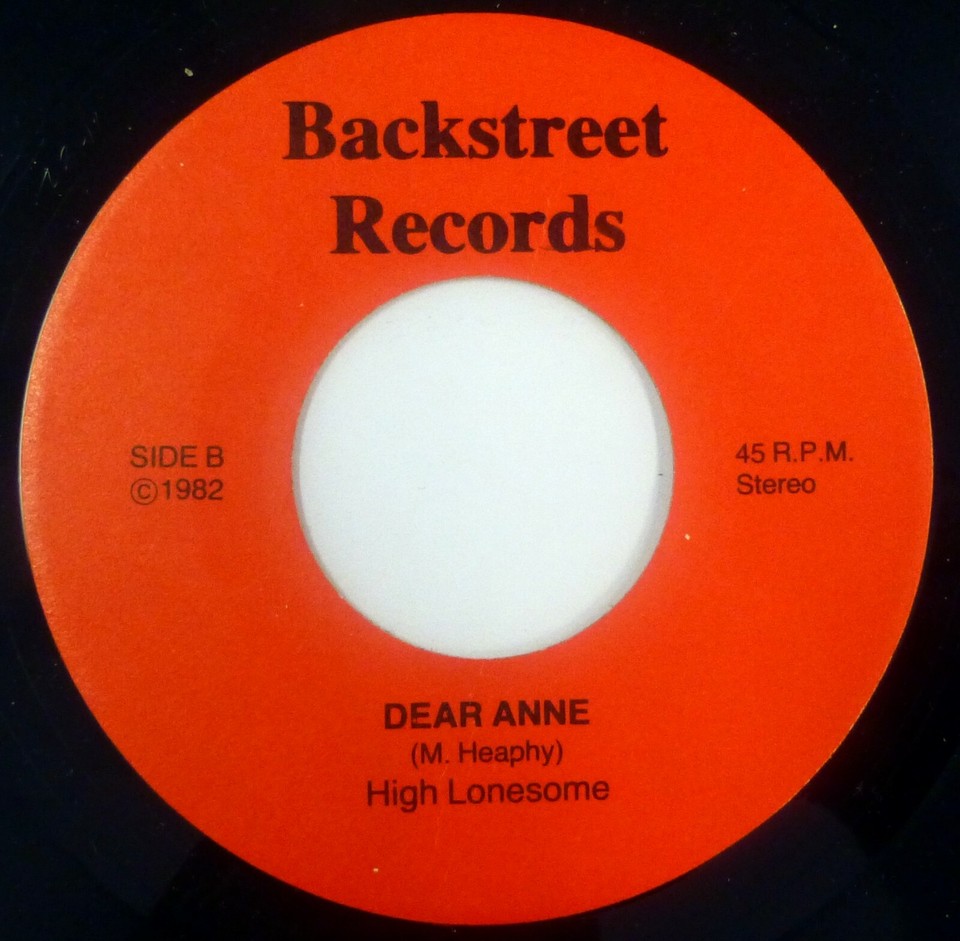 MIKE HEAPHY & HIGH LONESOME 45 Street Song/Dear Anne BACKSTREET rock ...