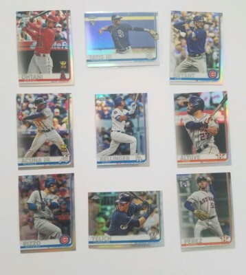 2019 TOPPS CHROME REFRACTOR CARDS #1 TO #200 U-PICK COMPLETE YOUR SET ...