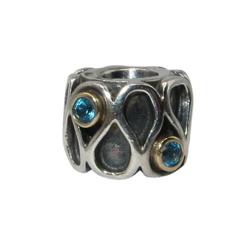 Pandora RARE! Infinity Blue Topaz and Sterling Silver Charm 790366TPP ...
