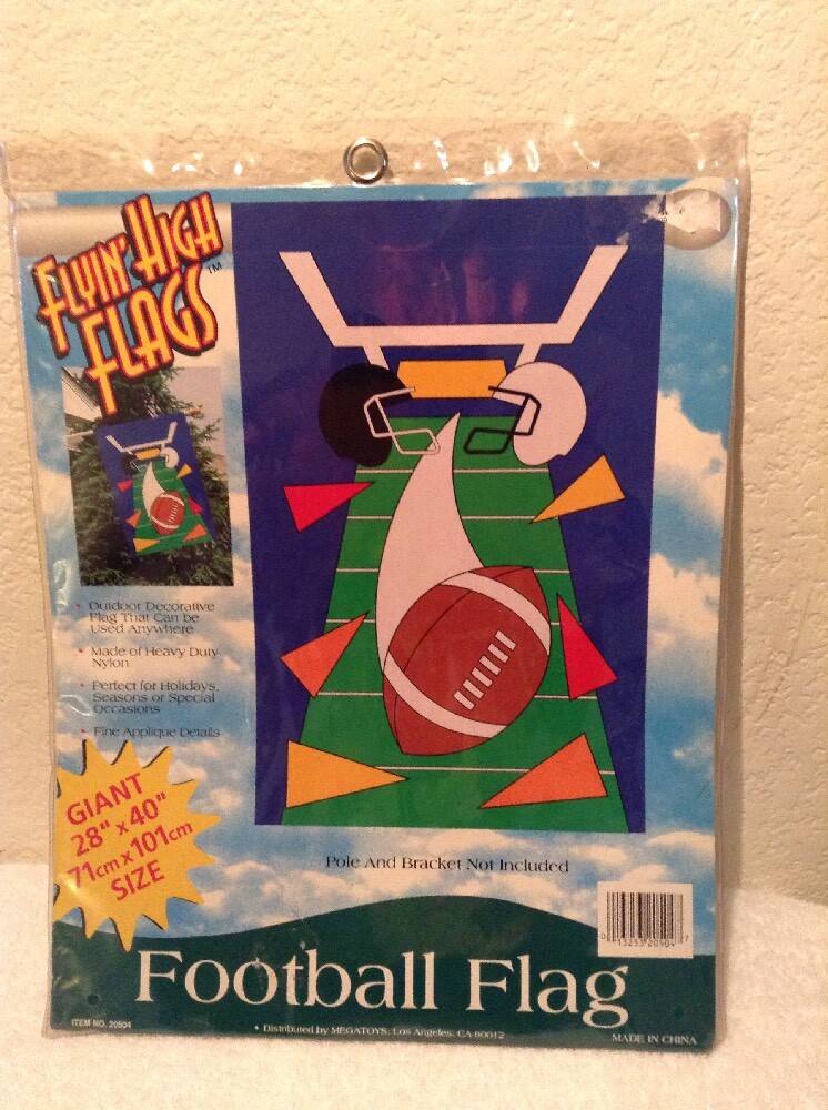 New Flyin High Flags Football Flag Size 28"x40" by Megatoys #20504 | eBay