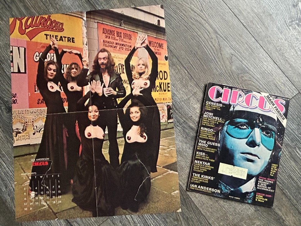Circus Magazine March 1975 Vintage Kiss Aucoin Genesis Peter Gabriel ...