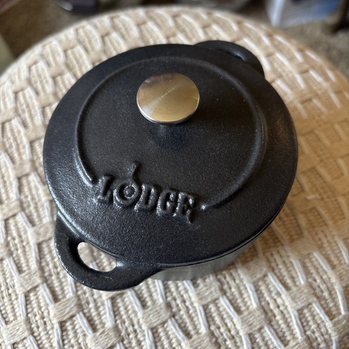 Lodge Mini Round Cast Iron Cocotte with Lid. | eBay