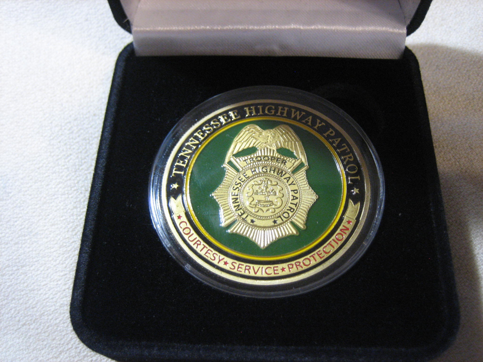 TENNESSEE HIGHWAY PATROL Challenge Coin W/ Presentation Box | eBay