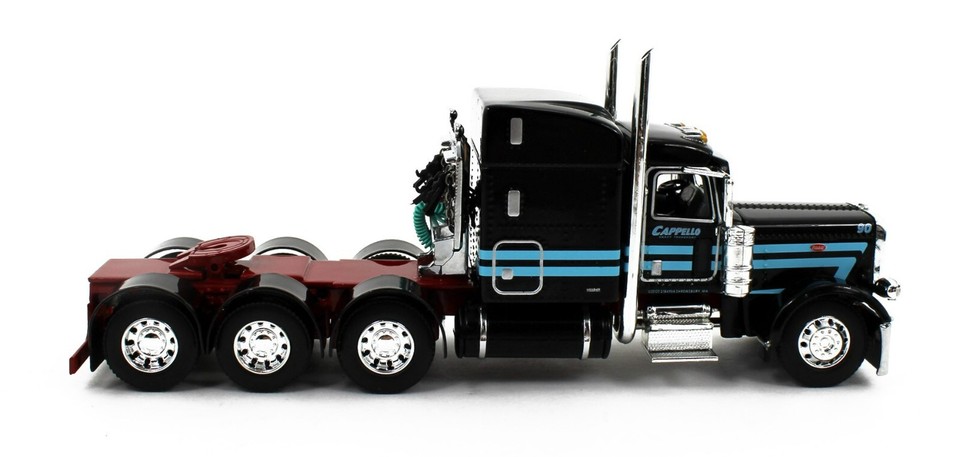 DCP 1:64 *CAPPELLO HEAVY TRANSPORT* Tri-Axle Peterbilt 389 Midroof w ...