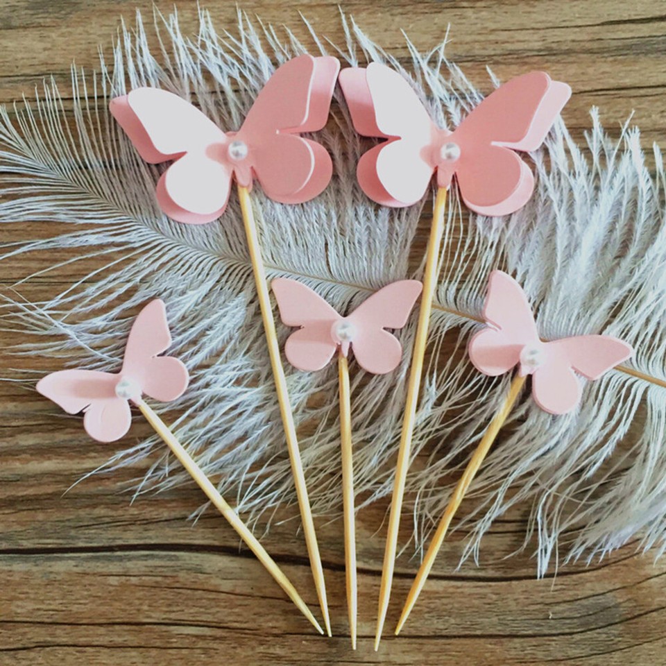 10 Pcs Creative Cake Toppers Paper for Cakes Dessert Table Decorations ...