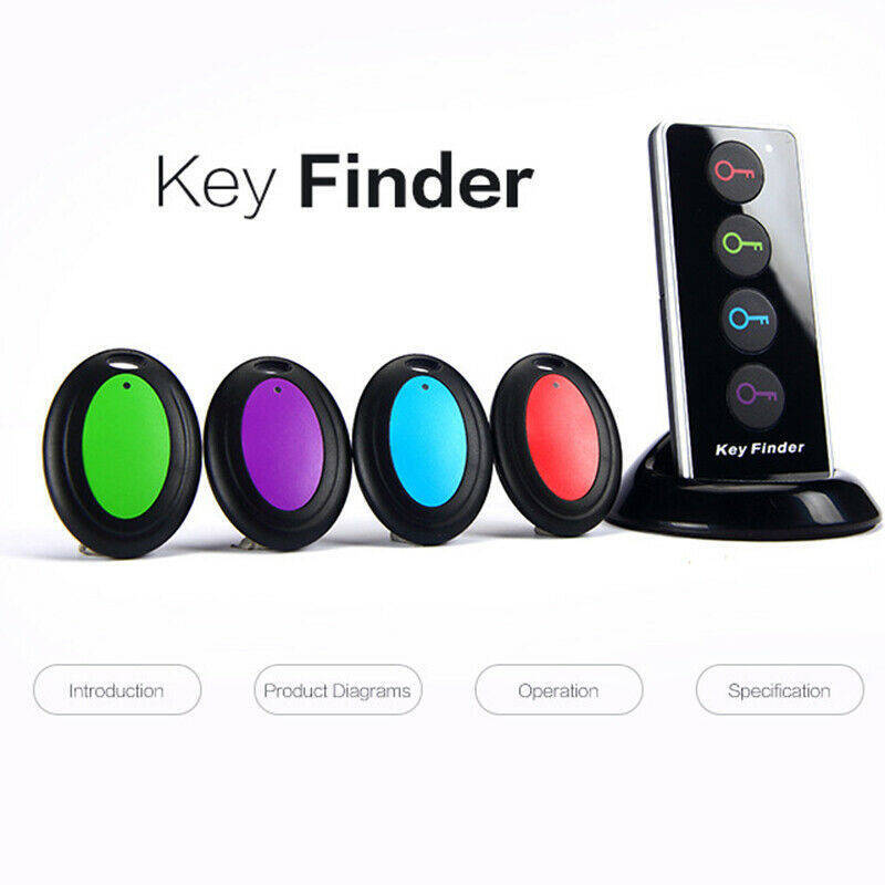 4 in 1 Wireless Key Finder Locator Smart Tracker Anti Lost Pet Remote ...