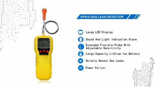 Digital EX Gas Leakage Detector Combustible Gas Leak Alarm Meter With 0 ...
