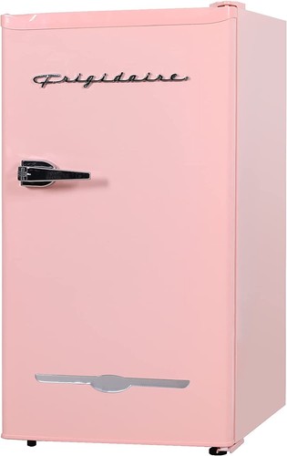 Retro Pink Mini Fridge Freezer 3.2 cu ft Girls Dorm Office Compact ...