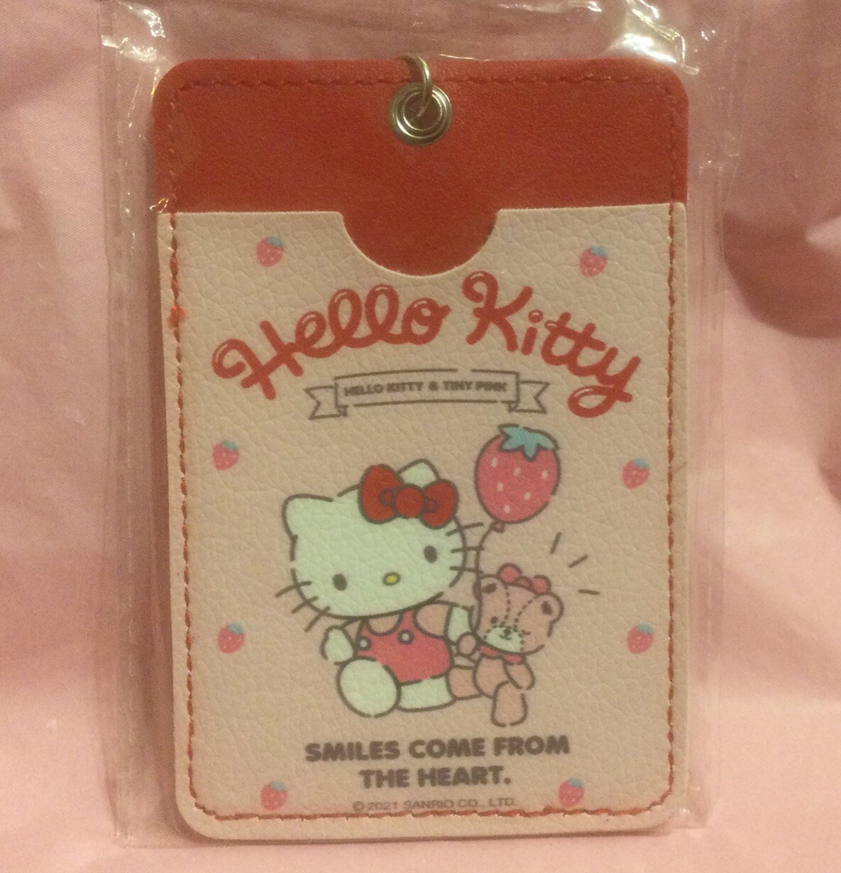Hello Kitty ID Card Holder with key chain New | eBay