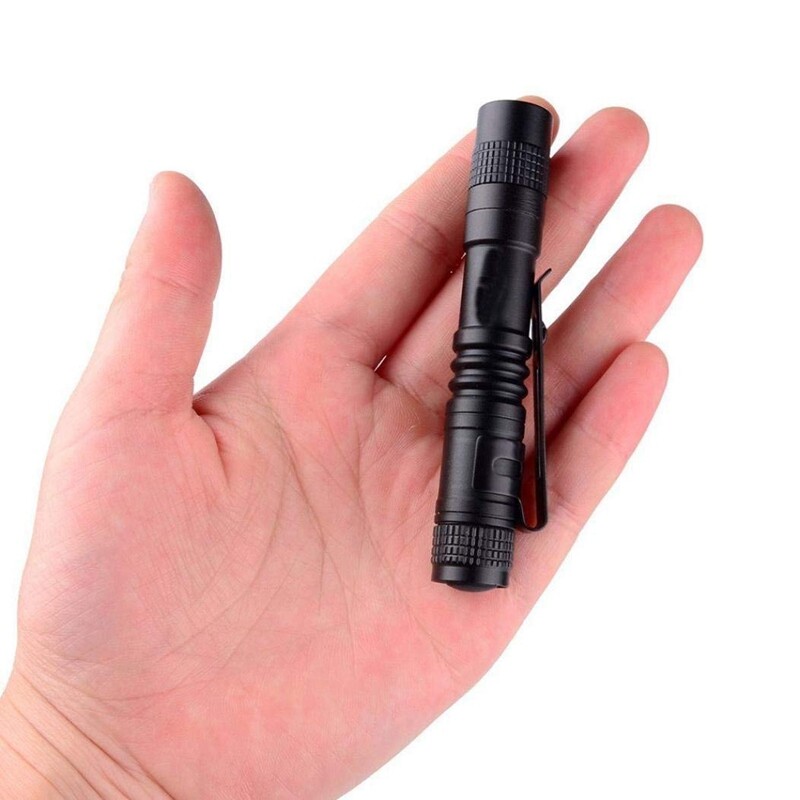 Flashlight pen torch Super Small AAA XPE-R3 LED Lamp Belt Clip Light ...