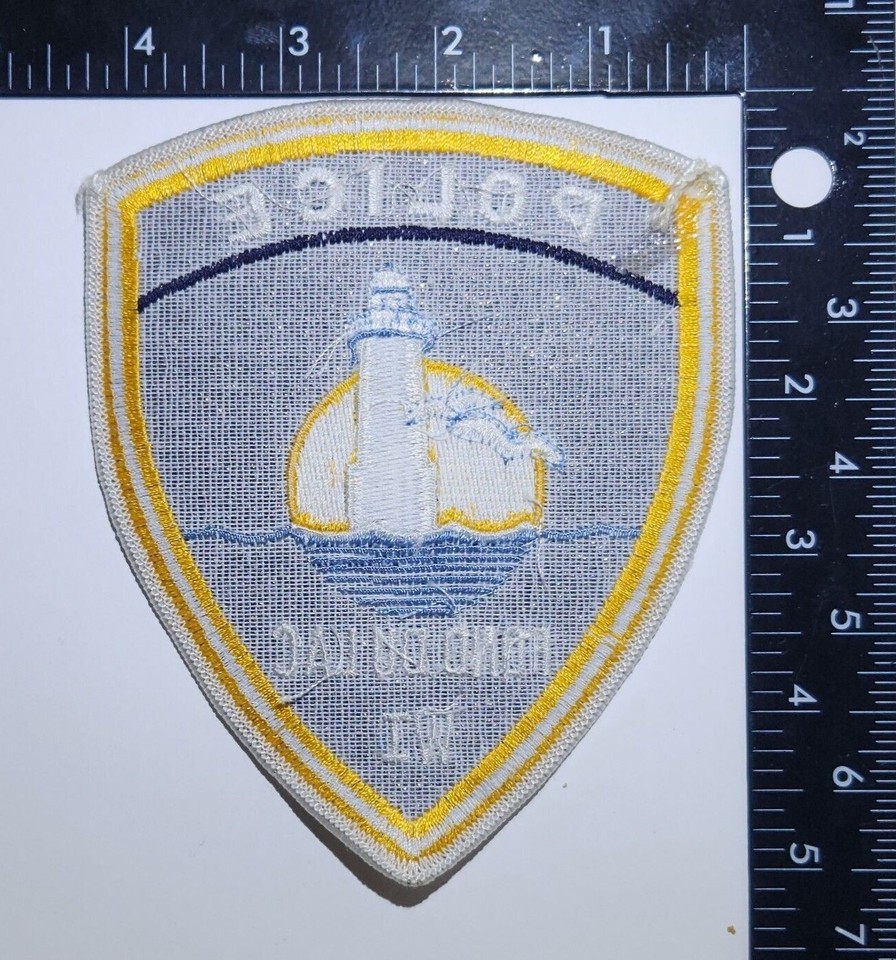 Fond Du Lac, Wisconsin, Police Patch. White Trim! 4.5x5 Inches. Great ...
