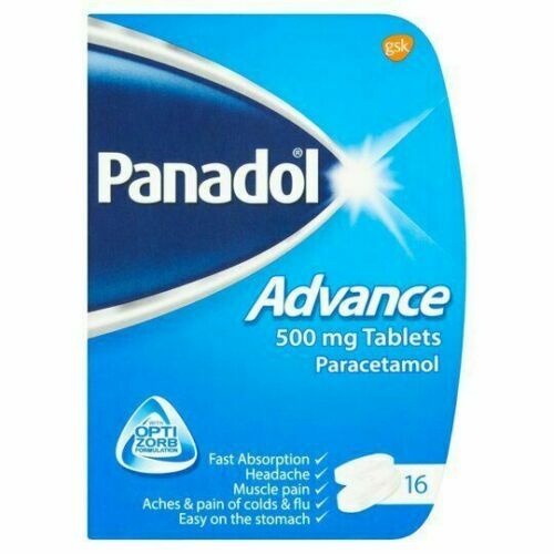 Panadol Extra Advance 500mg Paracetamol 65mg Caffeine - 14 Tablets for ...