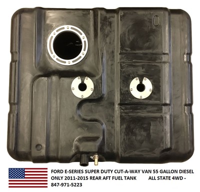 Ford Van Super Duty Cut-A-Way 55 Gallon Plastic Fuel Tank E450 2011-15 ...