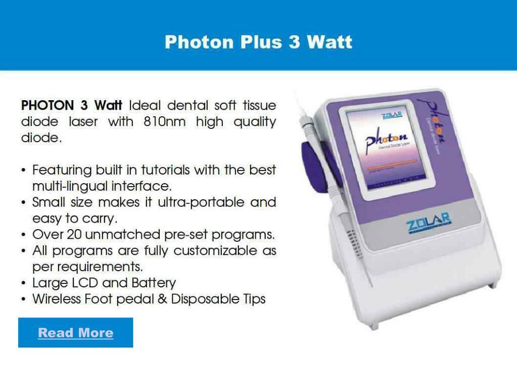 New Zolar Dental Photon Diode Soft Tissue Laser System w/ 5Disposable ...