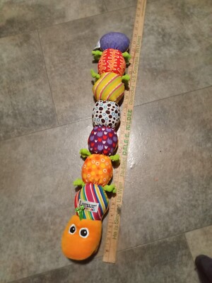 Tomy 24" Lamaze Worm Caterpillar Jingle Squeak Rattle Baby Toy Stuffed ...