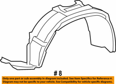 53805-48080 Toyota Liner, front fender, rh 5380548080, New Genuine OEM ...