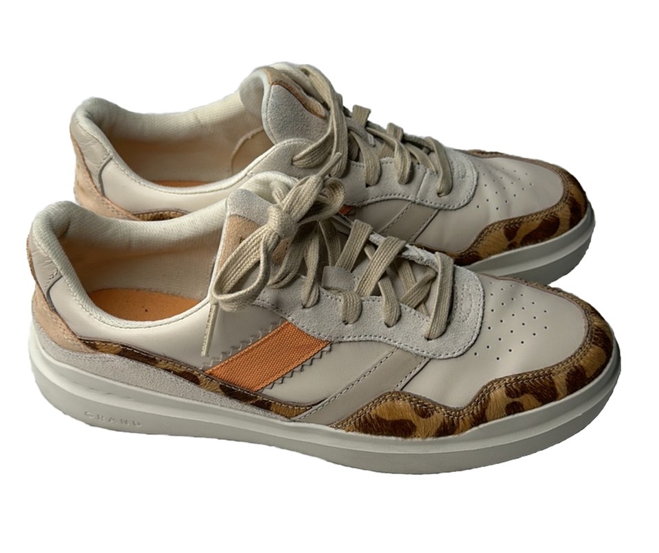 Cole Haan Womens Grandpro Rally Visit Mix Leopard Sneakers Shoes Sz 9 B ...