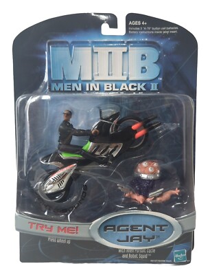 SCARCE HASBRO MEN IN BLACK II MIB AGENT JAY WITH ALIEN PURSUIT CYCLE ...