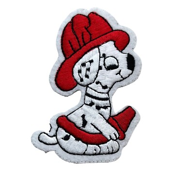 Firefighter FIRE DEPT Dalmatian Dog Puppy Hose 3 inch Patch PPM F4D35T ...