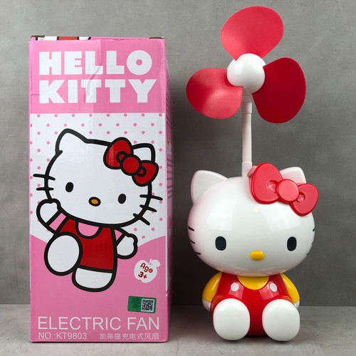 RARE 2016 Sanrio Official Hello Kitty Rechargeable Electric Fan Red ...