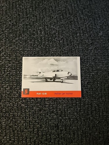 1956 Topps Jets Trading Cards - Fiat G.82 #5 - OC2287 | eBay