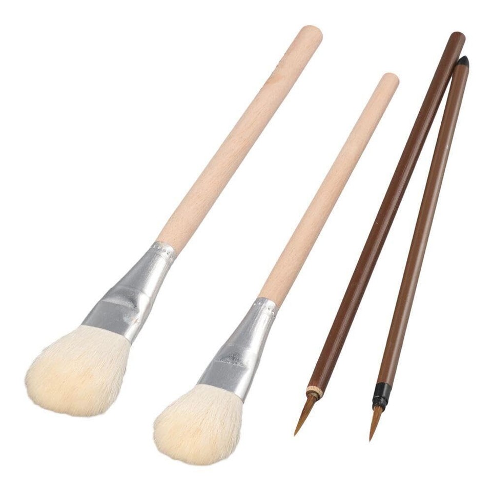9 Pcs Pottery Brushes Set Ceramic Brushes Glaze Brushes Wool Brush Art ...