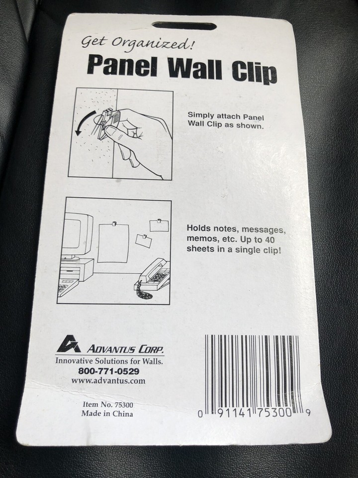 Advantus Fabric Panel Wall Clips, Assorted Colors NEW - Lot Of 5 | eBay