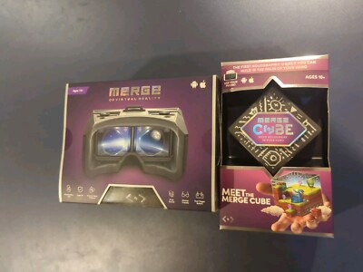 Merge AR VR Headset Goggles Portable Wireless Virtual Reality And Cube ...