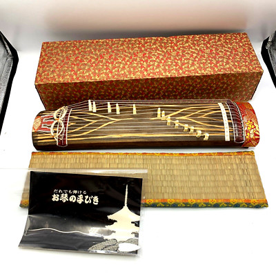 Koto portable Japanese stringed musical instrument acoustic harp ...
