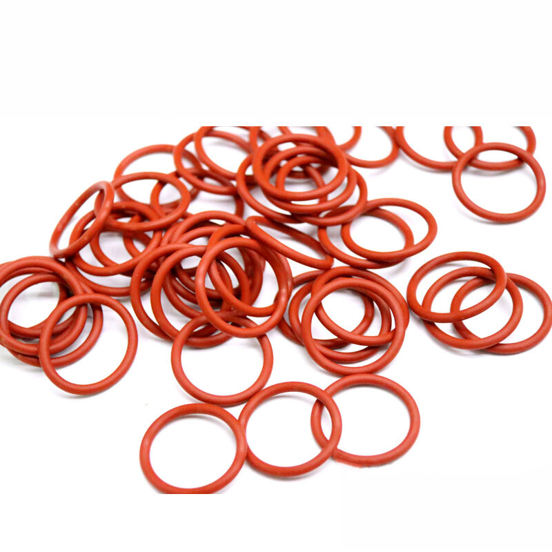 Red Silicone O-ring Waterproof And High-temperature Resistant Seal 5mm ...