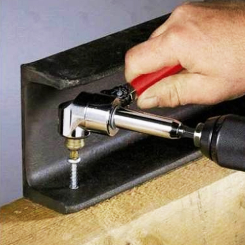 OFFSET SCREWDRIVER BIT ATTACHMENT DRIVE SHAFT RIGHT ANGLE 90 DEGREE ...