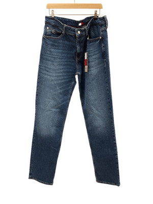 TOMMY HILFIGER Men's UK W32 L34 Blue Ryan Slim Straight Jeans Unworn ...