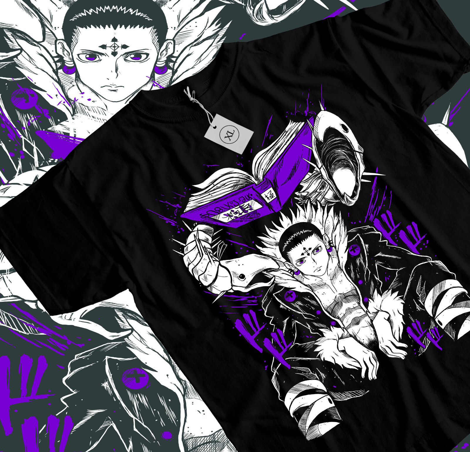 Chrollo Book Hunter X Hunter T-Shirt Manga HXH Anime Graphic Tee All ...