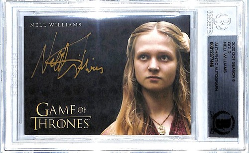 2020 Game Of Thrones Gold NELL WILLIAMS Cersei Lannister Signed Card ...
