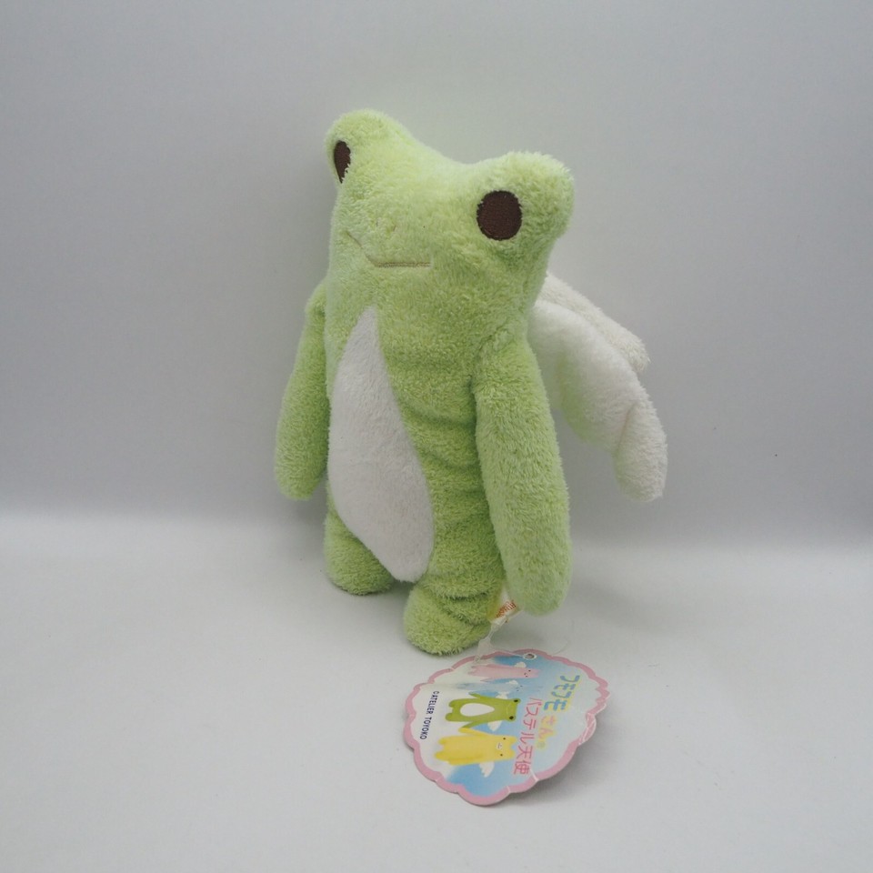 Shinada Company C0108 Green Frog Plush 7" Fumofumo san Angel Toy Doll ...