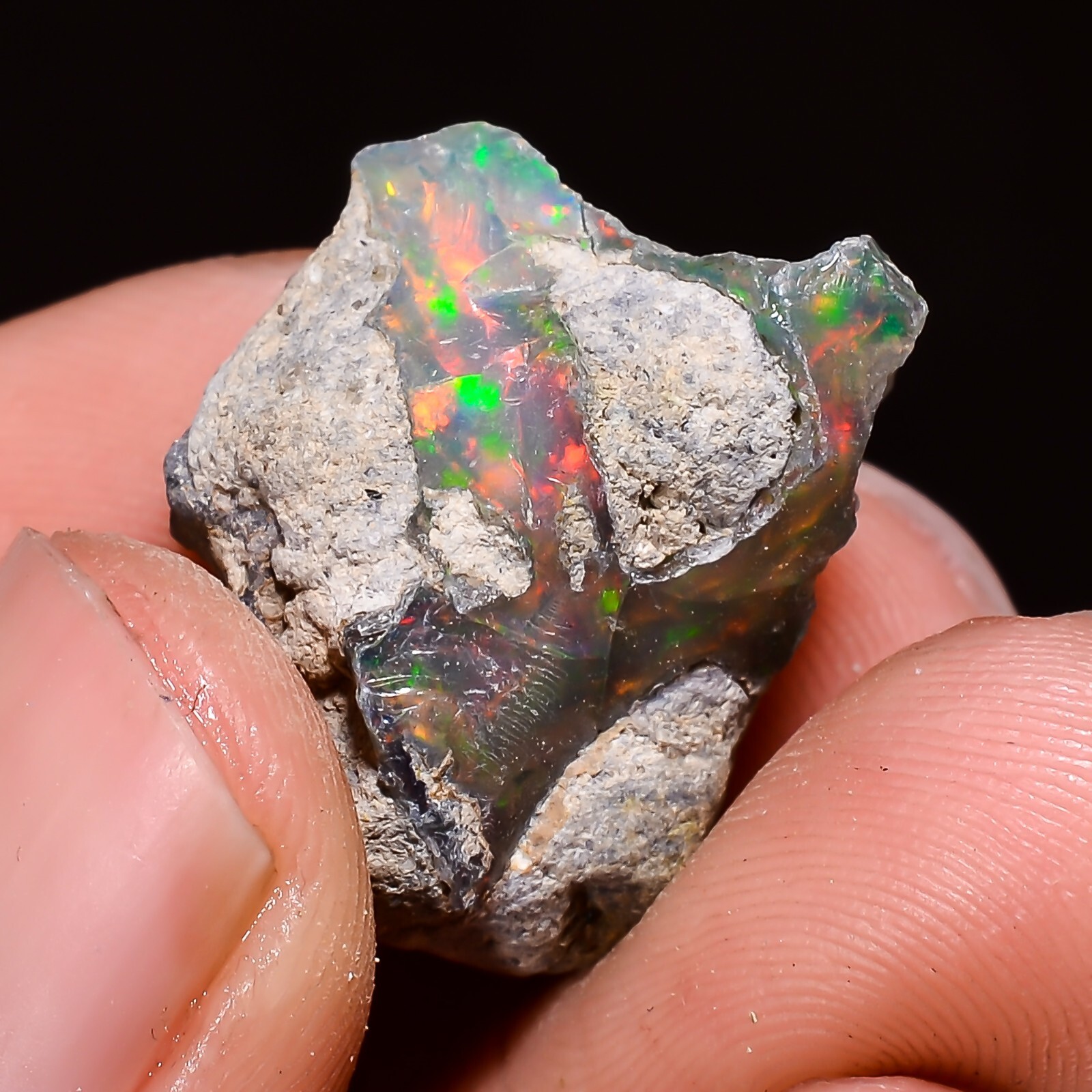 opal rough, Ethiopian fire opal raw, natural black opal gemstone 17 Ct 21x15 mm | eBay