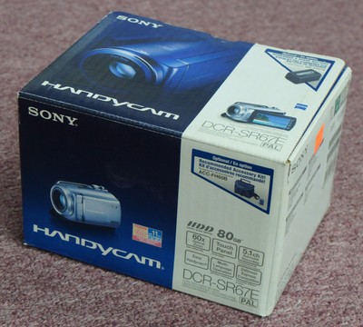 Sony DCR-SR67E 80 GB Flash Media, Hard Drive Camcorder PAL new in box ...