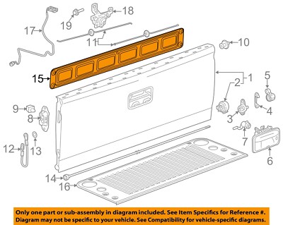 GM OEM Tail Gate Tailgate Hatch-Cover Panel 22970872 | eBay