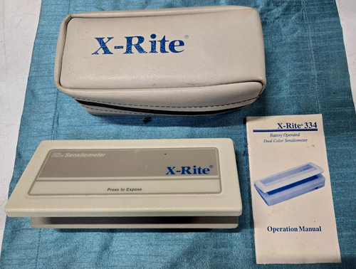 X-Rite 334 Sensitometer Densitometer Dual Color Process Control ...