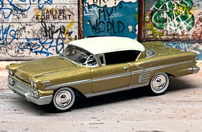 Johnny Lightning 1958 CHEVY IMPALA w/RRs (Gold) Mint/Loose | eBay