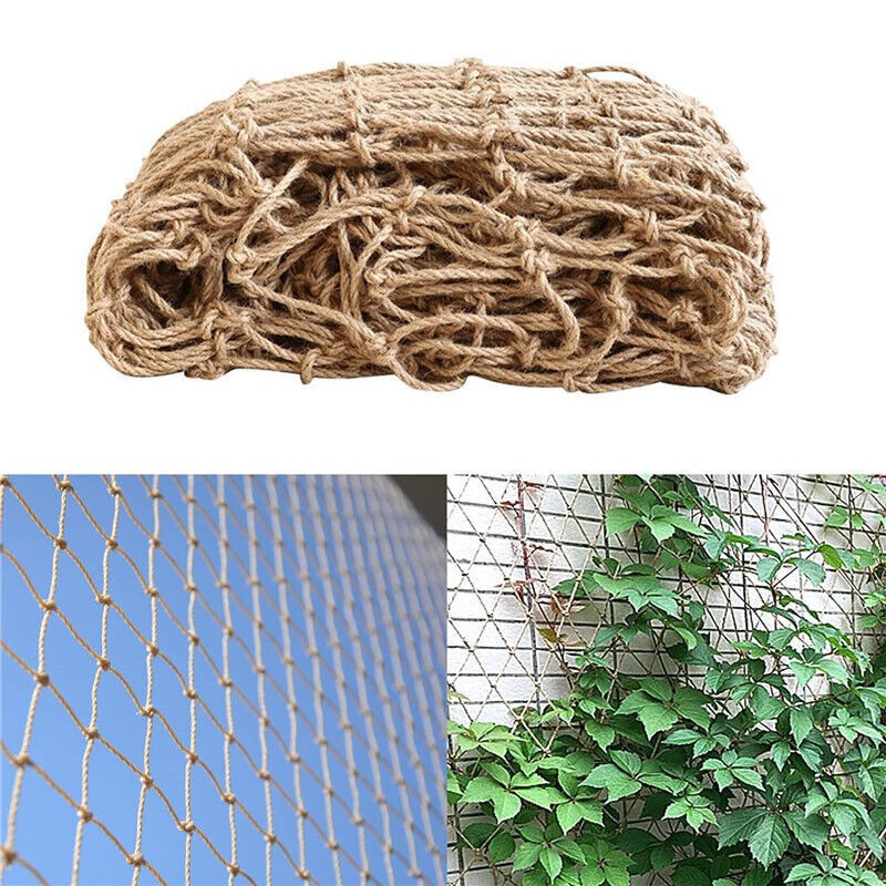 Hemp Rope Net Decorative Net Jute Twine Trellis for Outdoor Garden ...