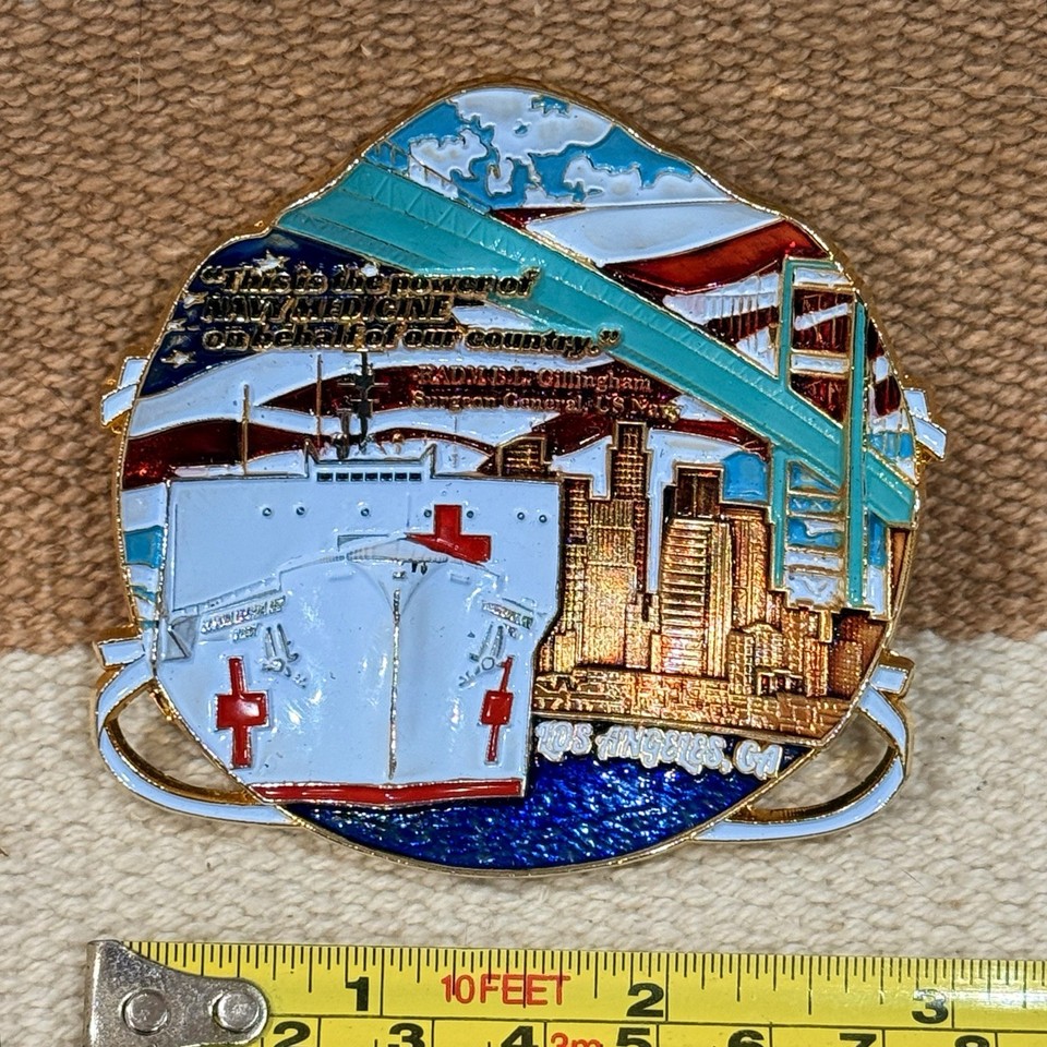 USNS Mercy Task Group 130.1 Challenge Coin – 2020 Navy LA COVID Mission ...