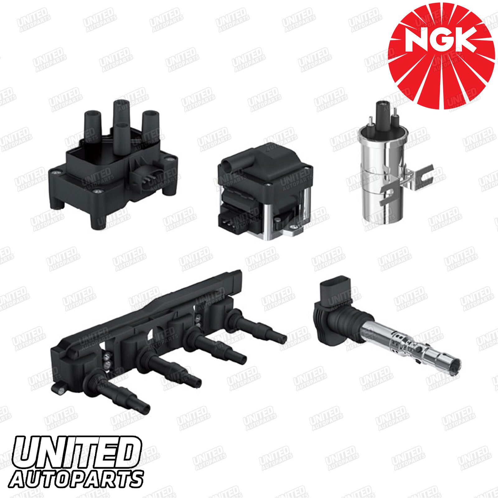 4Pcs NGK Ignition Coils Pack for Nissan Tiida C11 1.8L 4Cyl 16V 03/2010 ...