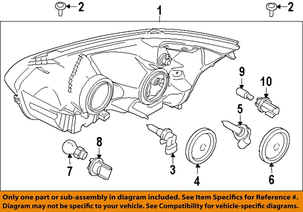 FORD OEM-Headlight Cover 4S4Z13N019AA | eBay