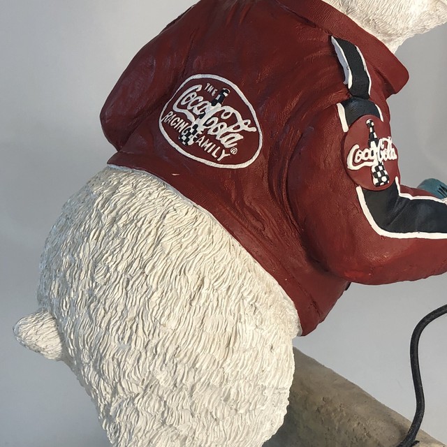 Tim Wolfe Le Coca-Cola NASCAR Sculpture Big Lug 20 Polar Bear Pit Crew ...